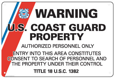 Coast Guard Security Signs – USCGStore.com